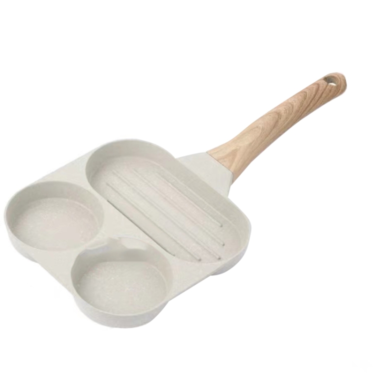 Dual Hole Maifan Stone Non-stick Pan Egg Burger Frying Pan Universal ...