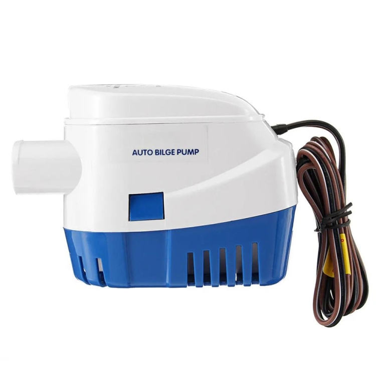 1100GPH-24V Blue Automatic Bilge Pump Submersible Water Electric Pump ...