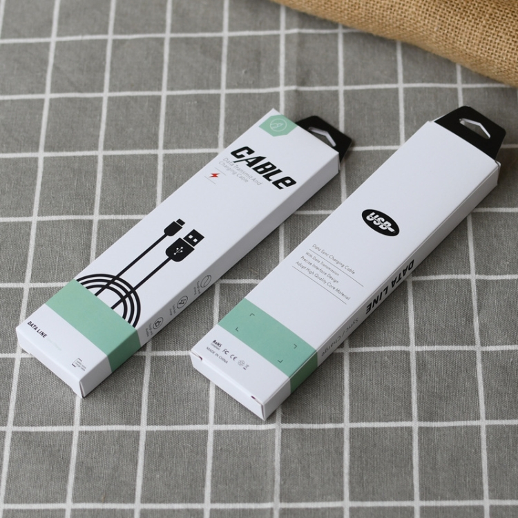 50 PCS Data Cable Packaging Carton Mobile Phone Charging Cable Storage ...