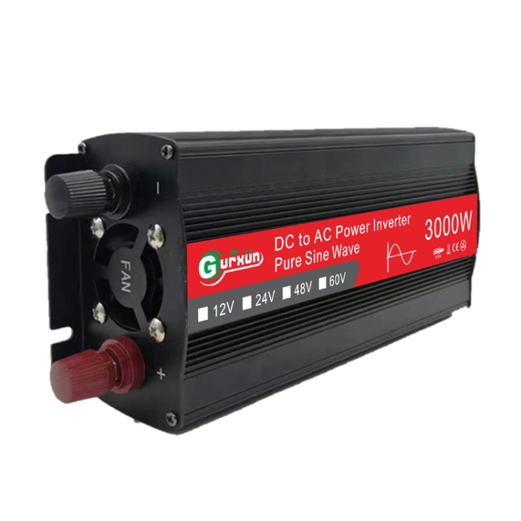 Gurxun Sine Wave Inverter 3000W 12/24/48/60V To 220V Car Boost ...