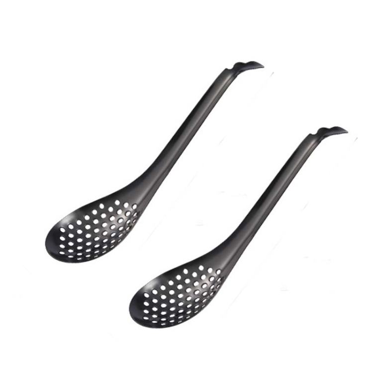 2 PCS 304 Stainless Steel Small Caviar Colander Molecular Cooking Spoon ...
