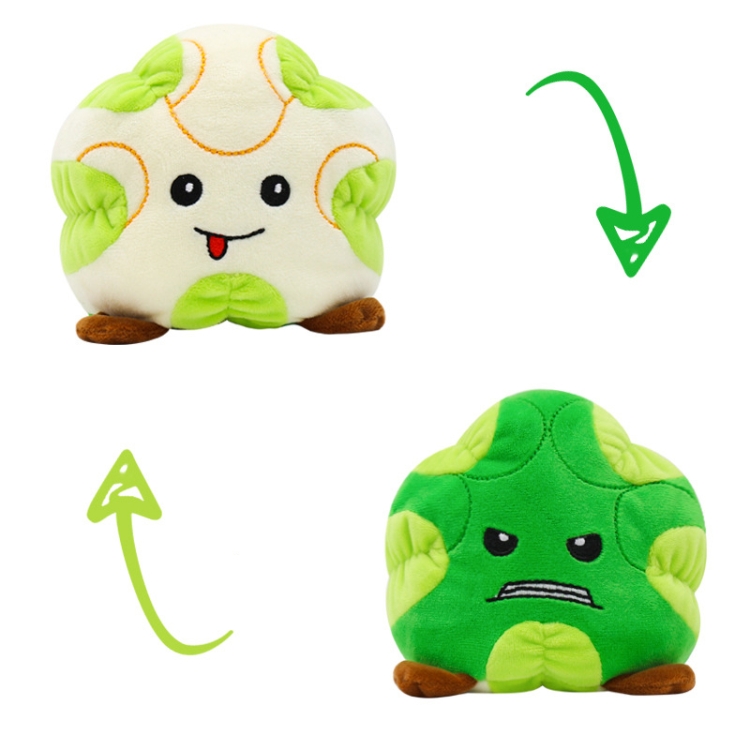 Reversible Flip Plush Toy Soft Cute Animal Flip Doll, Color: Green ...