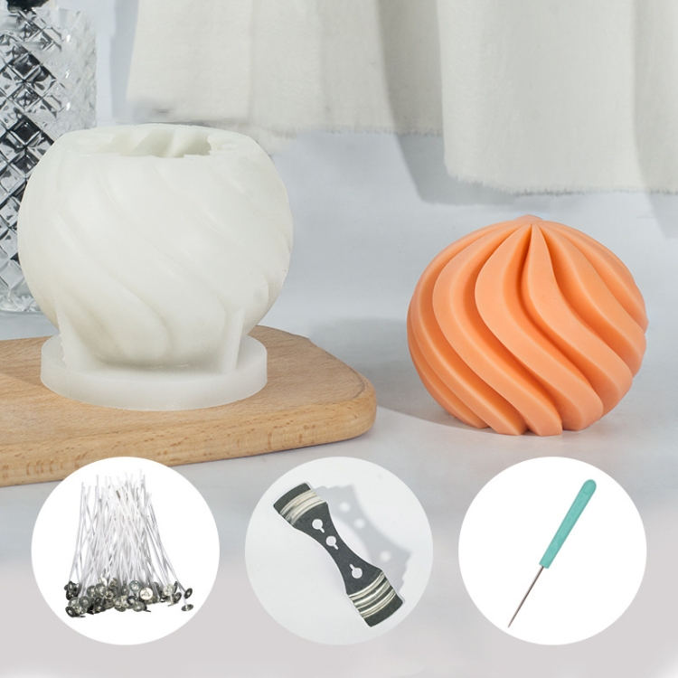 Geometric Scented Candle Silicone Mold, Specification: LZ-403+Tool Set