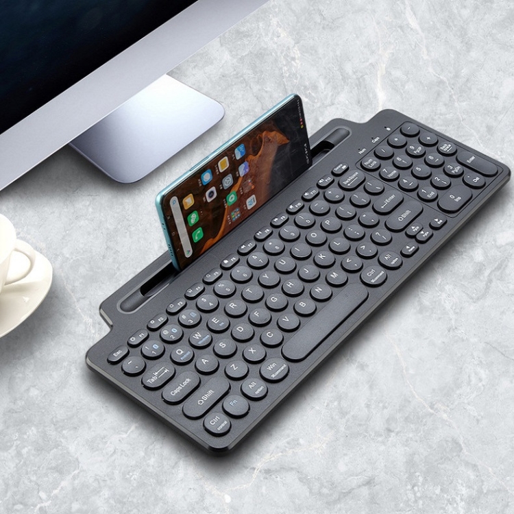 2.4G Bluetooth Wireless Keyboard With Card Slot Bracket No Touchpad
