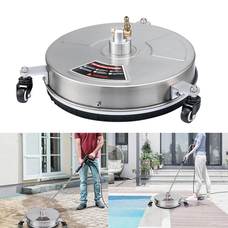 Round Floor Scrubber High Pressure Cleaner, Size: 15 inch Stainless ...