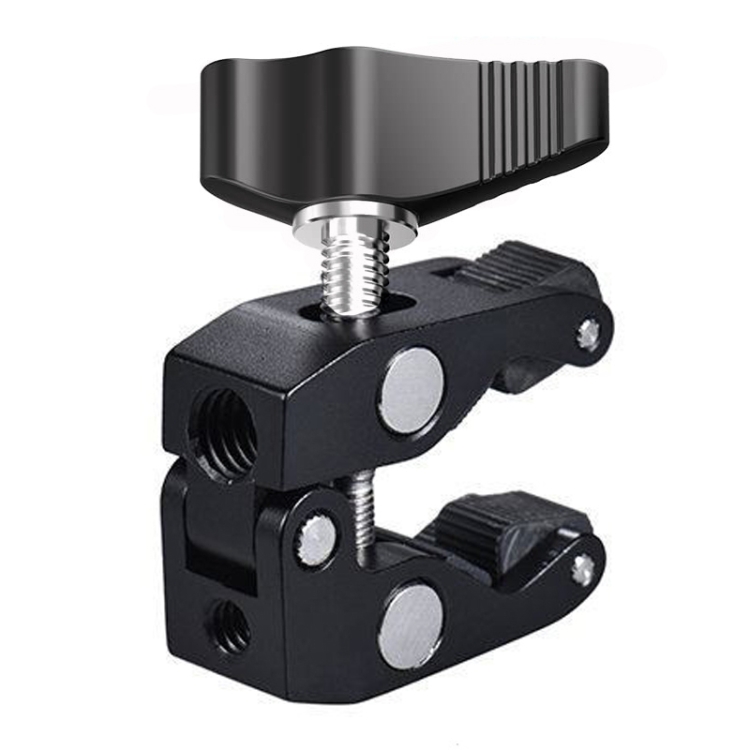 JMSUZ 124124 SLR Camera Rail Adjustable Clamp Crab Clamp (Black)