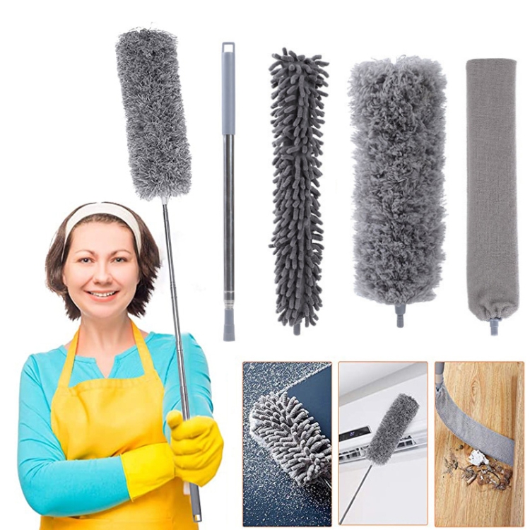 4 In 1 2.5m/100inch Dust Cleaner Sofa Extended Duster Removal ...