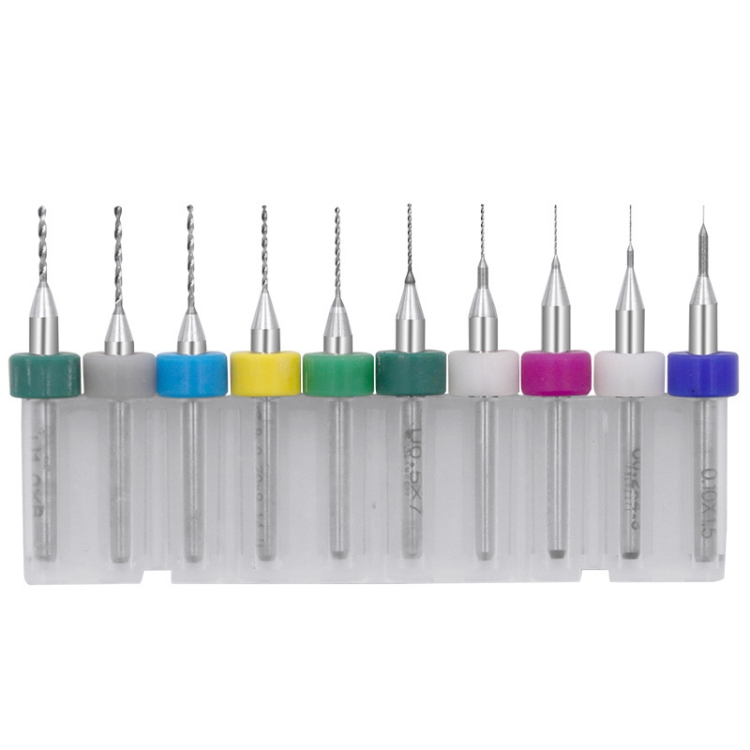 10 In 1 PCB Tungsten Steel Drill Bits Carving Miniature Drill Bits ...