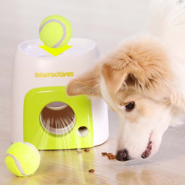AFP เครื่องให้รางวัลอาหารเทนนิส Leaky Feeder Dog Smart Feeding Machine ...