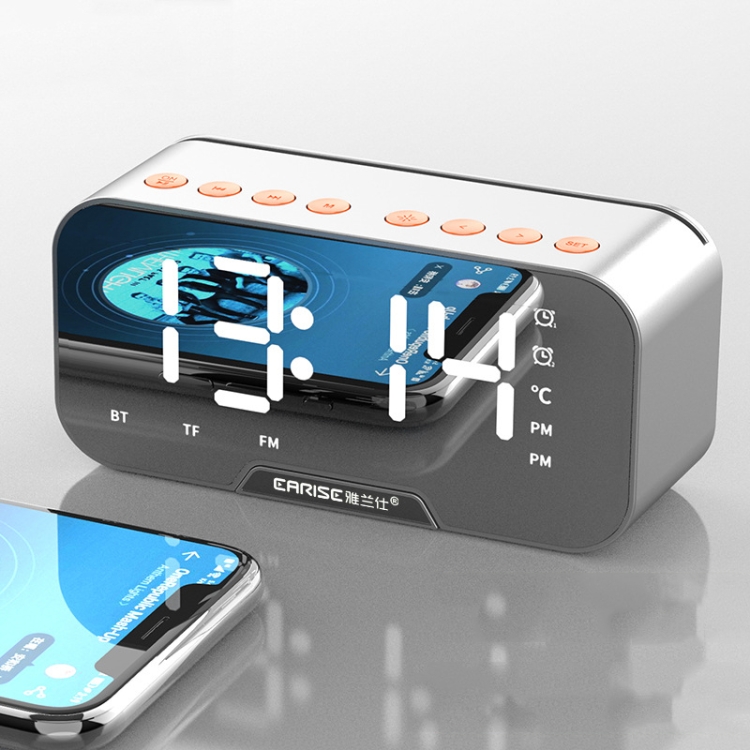 EARISE G10 Wireless Bluetooth Speaker With FM Mini Plug-in Card Mirror ...