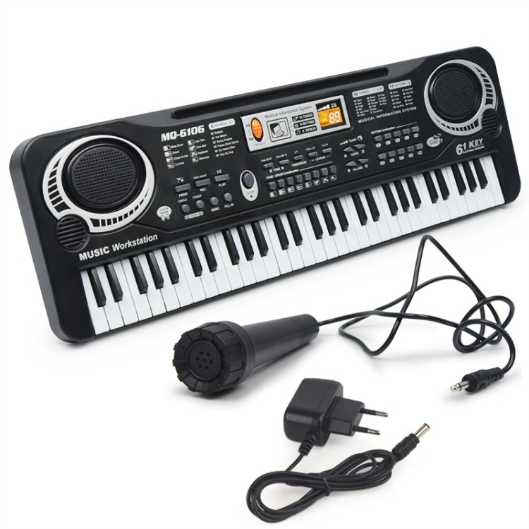 MQ6106 61-Keys Multifunctional Electronic Organ Children Toy with ...