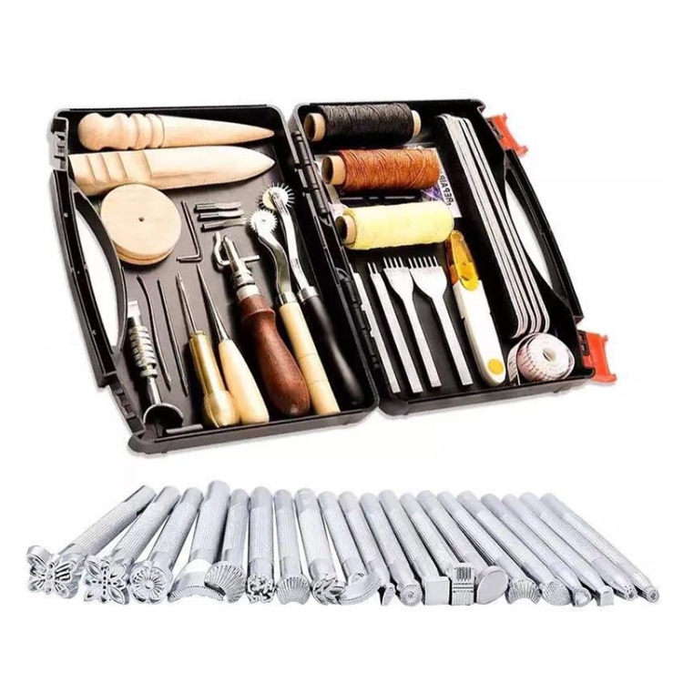 48 In 1 Handmade Leather DIY Tool Set Sewing Craft Tool Set