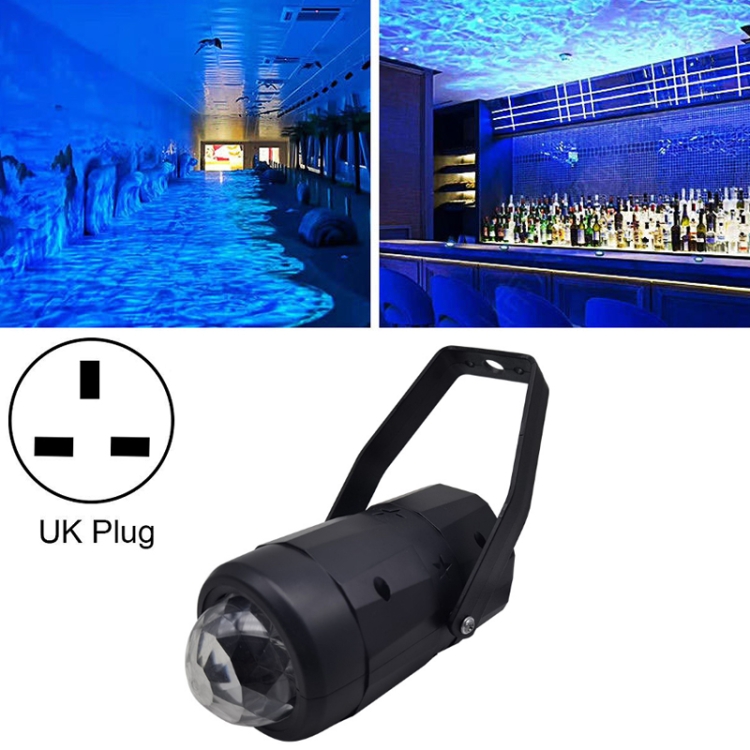 Dynamic Ocean Water Pattern Stage Projection Lamp, Specification: UK Plug