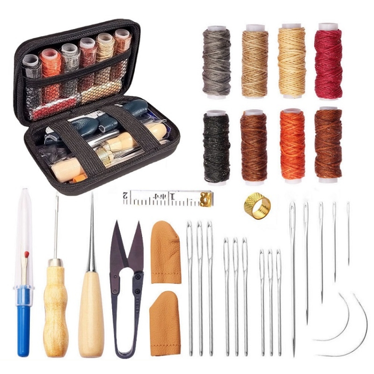 32 in 1 Hand Sew DIY Leather Goods Sewing Kit Set