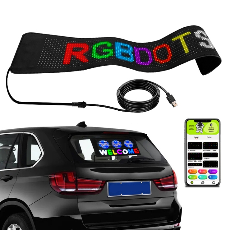 S3264RGB 390x187mm Car LED Flexible Display Cell Phone APP Control ...
