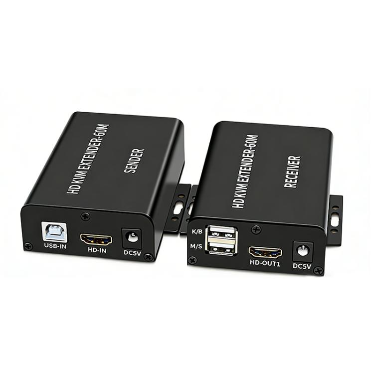 BW-HKE60A HDMI 60m KVM พร้อม USB Extender รองรับ POE Single-End Power ...