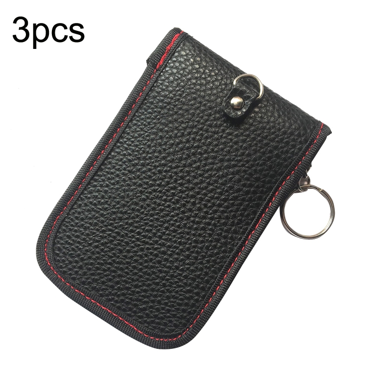 ZD-03-220 3pcs Leather RFID Remote Control Car Shielding Key Case ...