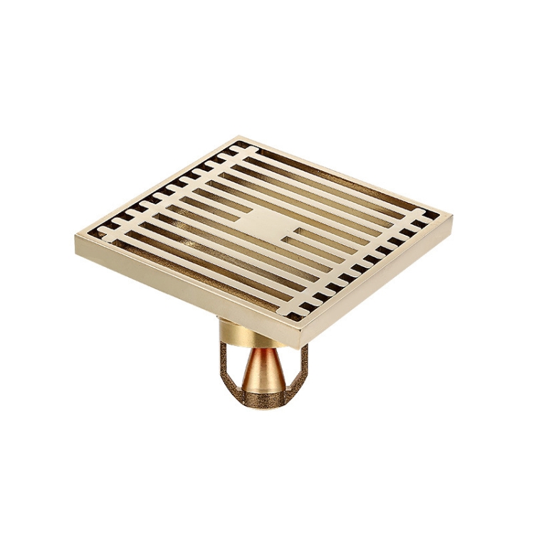 Full Copper Odor Proof Floor Drain, Style: K7001 Gold Single Use ...