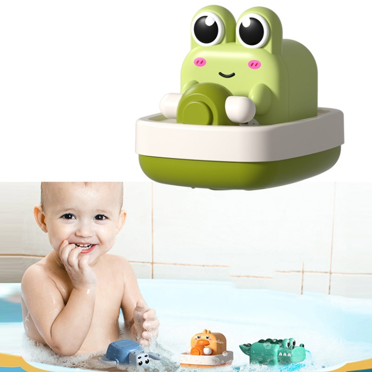 BY-05 Summer Children Play Water Chain Clockwork Toys Baby Bath Bathroom Toys สไตล์: กบ