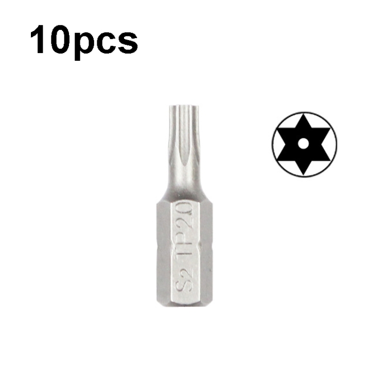 ไขควงไฟฟ้า 10 ชิ้น หัวแบทช์สั้น หัวไดรเวอร์แม่เหล็กแรงสูง ซีรีส์: มีรู ...