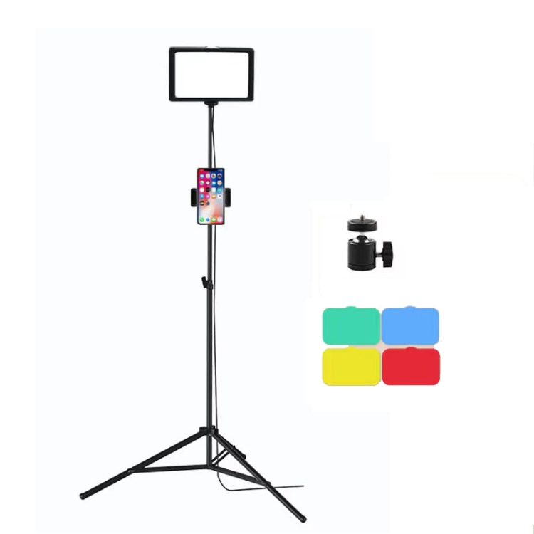 8 Inch 3200-5500K Three-color Temperature Photography Flat-panel Live ...