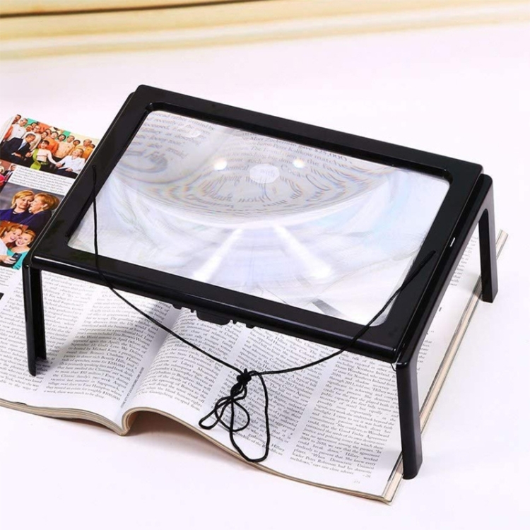 WJ10015 Full Page Reading LED Light Three-dimensional Folding Bracket ...