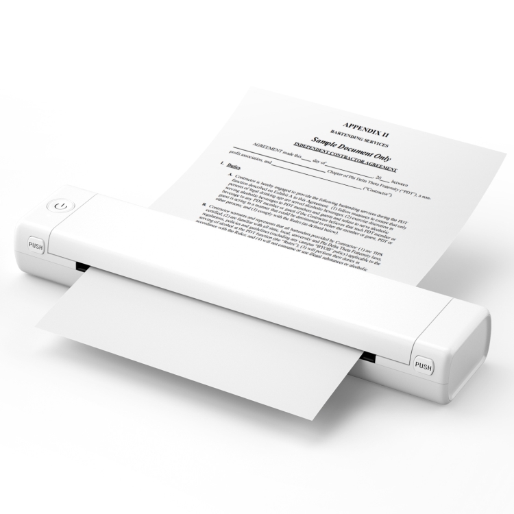 M08F Bluetooth Wireless Handheld Portable Thermal Printer(White Letter ...