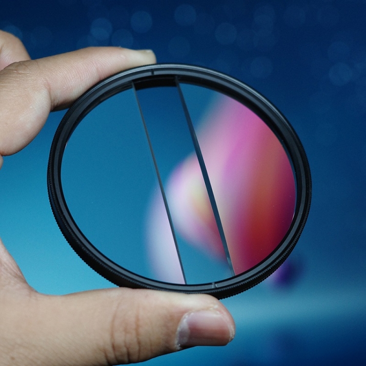 82mm Photography Foreground Blur Filter Double Half Moon SLR Accessories