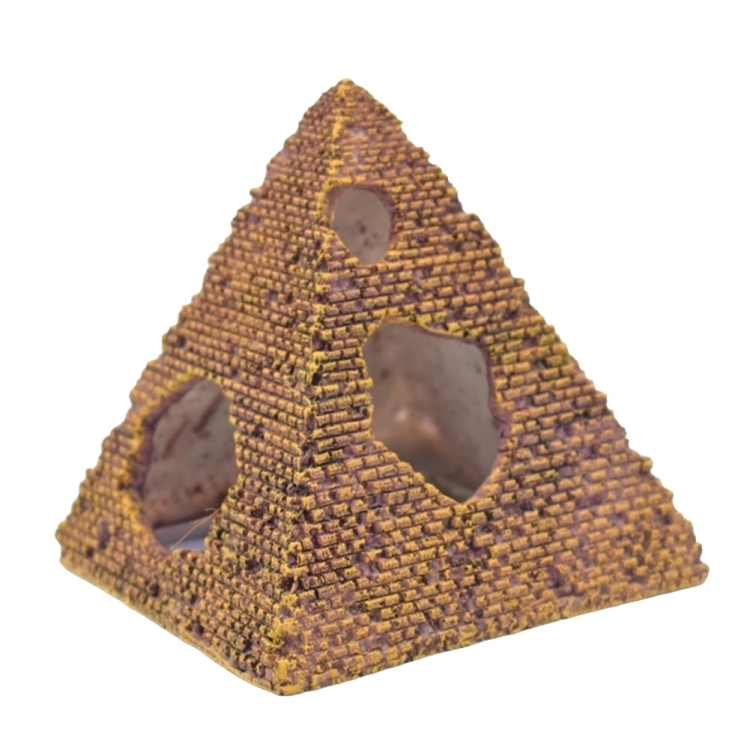 10x11cm Medium Fish Tank Aquascape Hiding House Resin Pyramid Shrimp ...