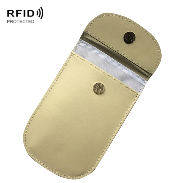 Anti-scanning Anti-GPS Positioning Cowhide RFID Car Shielding Key Case ...