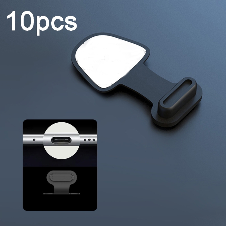 10pcs USB-C/Type-C Mobile Phone Charging Port Silicone Anti-Dust Plug ...