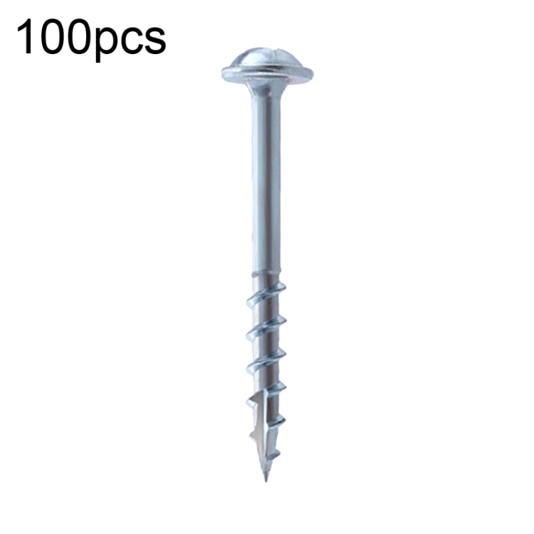 RUITOOL ST4 100 ชิ้นงานไม้สกรูหลุมเอียงครึ่งฟันแตะฟิลลิปกลอน 63 มม.