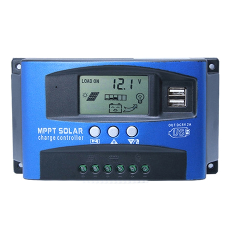 YCX-003 30-100A Solar Charging Controller with LED Screen & Dual USB ...