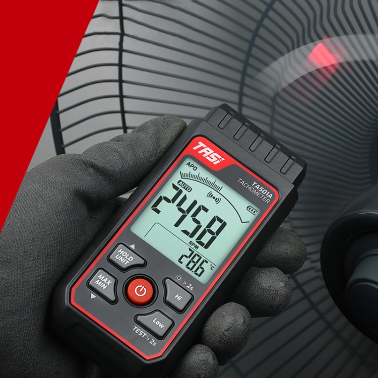 TASI TA501A Digital Display Photoelectric Tachometer Motor Instrument ...