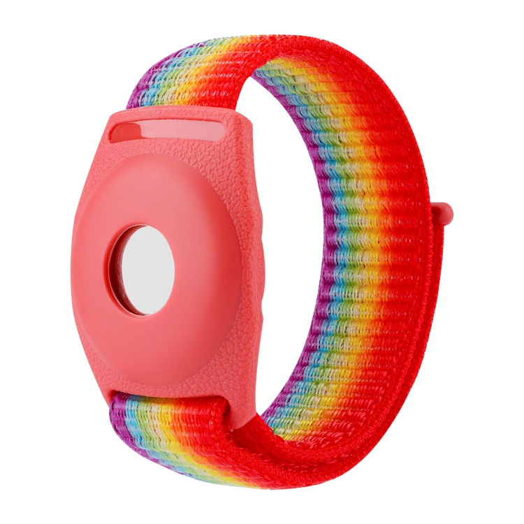 For AirTag Anti-Lost Device Case Locator Nylon Loop Watch Strap Wrist ...