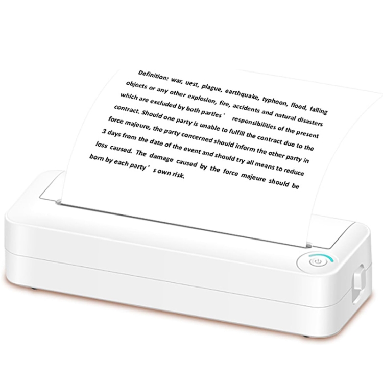 Bluetooth Connection Inkless A4 Printer Portable Mini Student Office ...