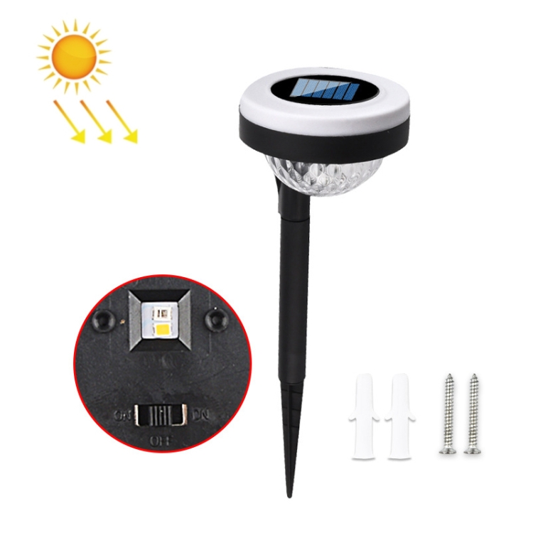 Outdoor Solar LED Dual Light Source Ground Plug Light, Model: JG04801 ...