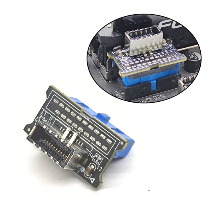 Interface Cards & Controllers - USB 3.0 19PIN Header to Type-E Front A ...