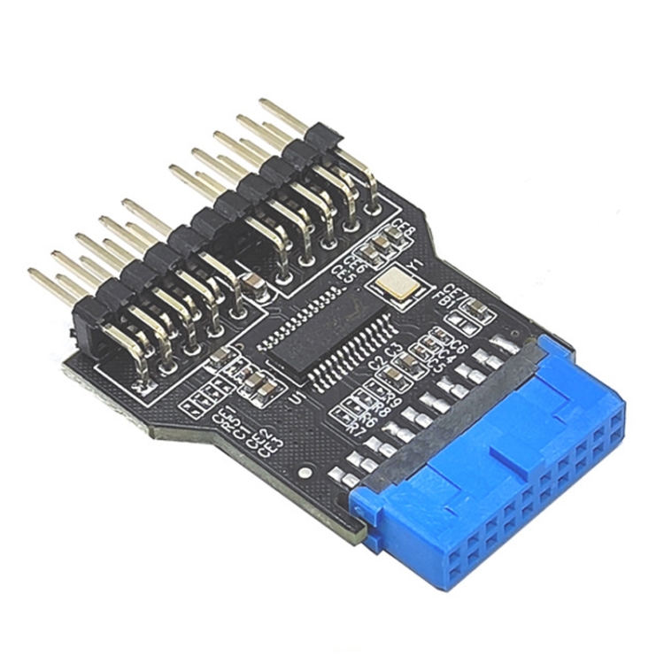 USB Hubs - USB3.0 19Pin to Dual 9Pin Connectors Header Female 1 to 2 ...