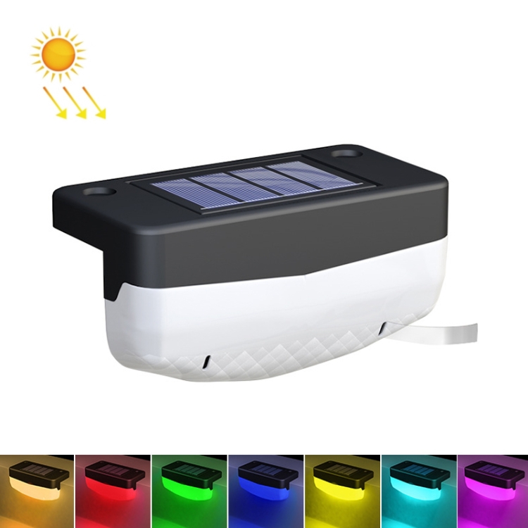 RGB Solar Step Light Outdoor Garden IP65 Waterproof Courtyard Light ...