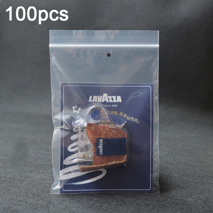 100pcs Perforated Ziplock Bag Thickened Transparent Packaging Bag ...