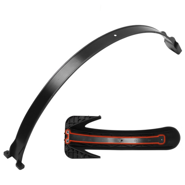 สำหรับ Ninebot Max G30 สกู๊ตเตอร์ไฟฟ้าชิ้นส่วนบังโคลนไฟท้ายสายปก (สีดำ)