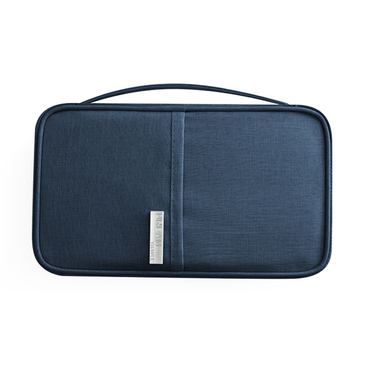 Travel Waterproof Dustproof Portable Passport Document Bag, Color: Navy ...