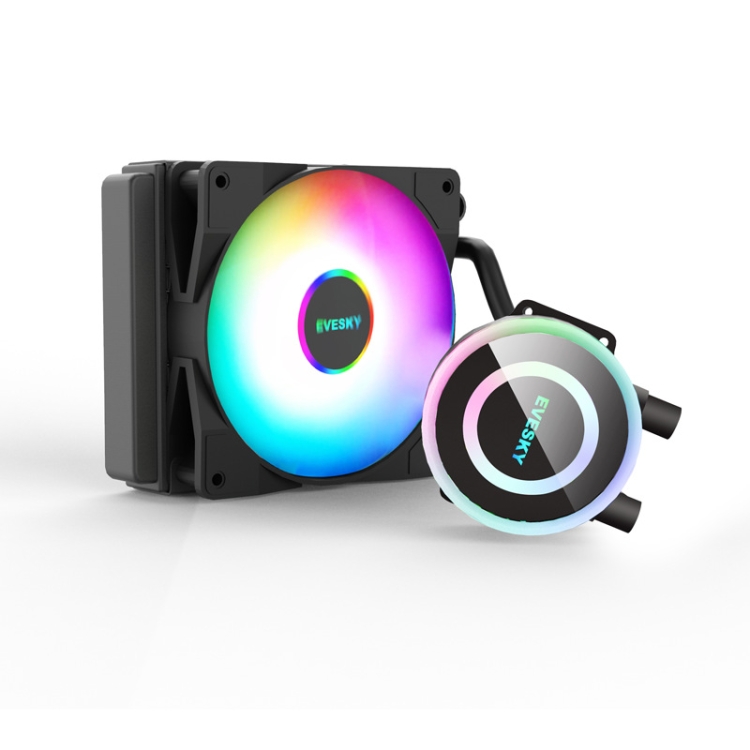 EVESKY Water Cooler Cpu Fan RGB Fan Liquid Heatsink Integrated Radiator ...