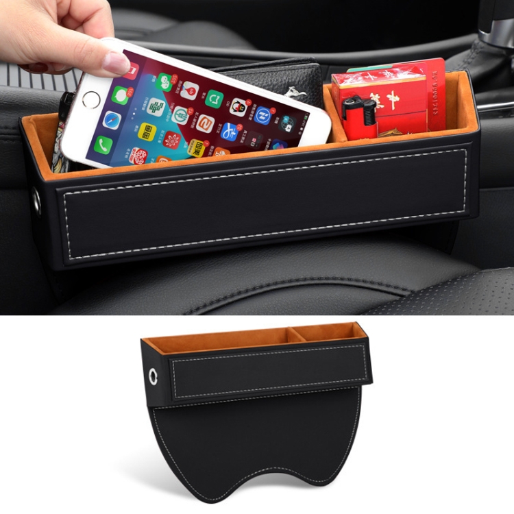 Car Crevice Sundries Storage Box อุปกรณ์ตกแต่งภายในรถยนต์, สี: Black ...