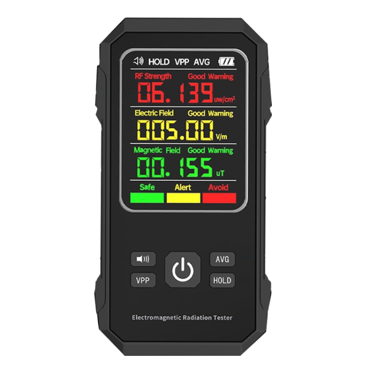 Electromagnetic Radiation Detector High Frequency Radiation Detector(Black)