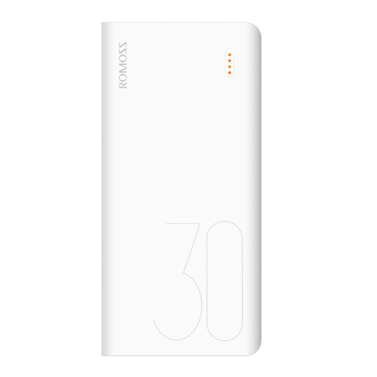 ROMOSS Sense8 30000mAh Power Bank Mobile Phone External Battery Pack(White)