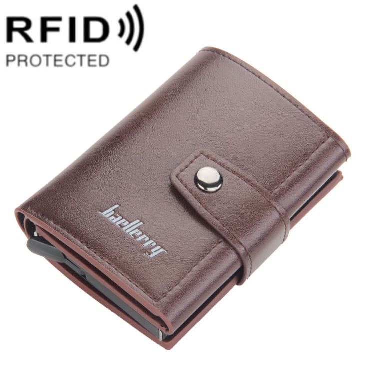 Baellerry RFID Anti-Theft Automatic Pop-Up Card Wallet Buckle Metal ...