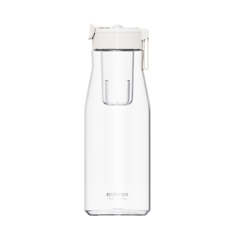 Nobvan Magic Ball 자기 폭탄 차 창고 Tritan 대용량 스포츠 컵, 스타일: 1200ml (투명)