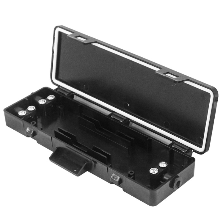 FTTH Inline Horizontal Optical Fiber Protection Box 1 In 2 Out Fiber ...
